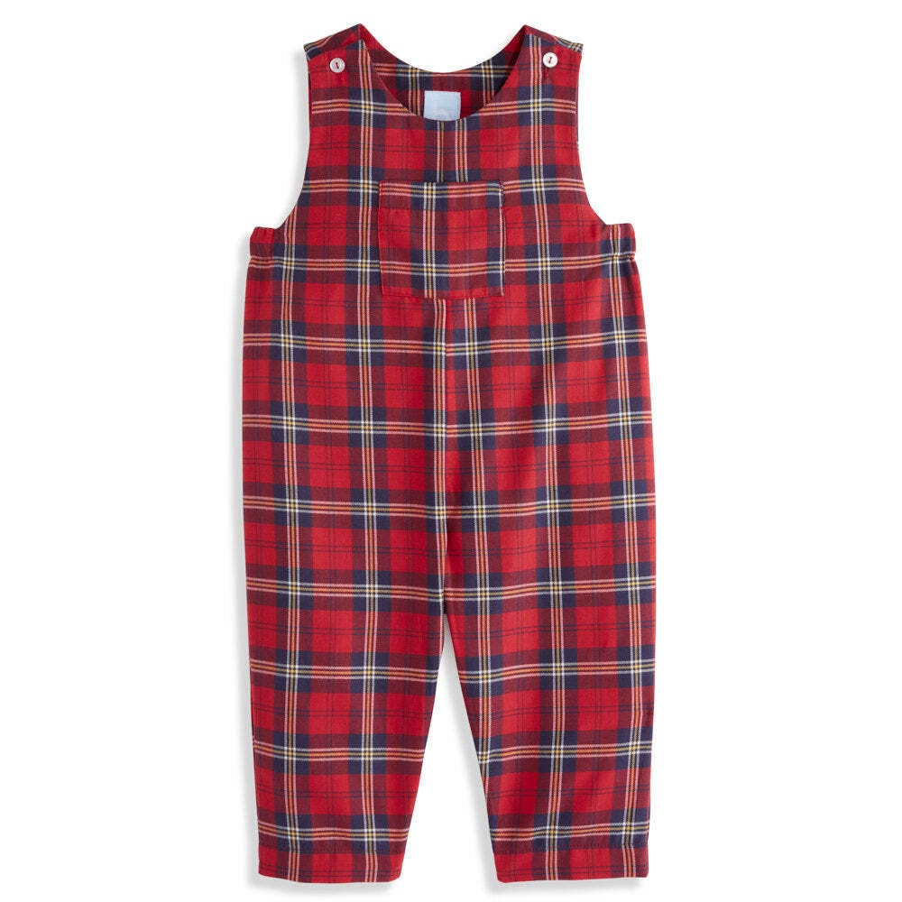 Printed Overall - Riley Tartan | Enchanted Elephant